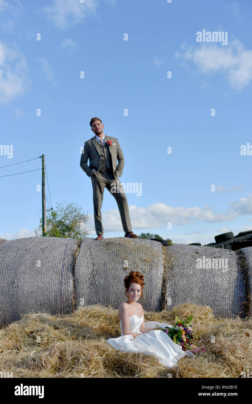 In a suit on a farm for a wedding hi-res stock photography and images ...