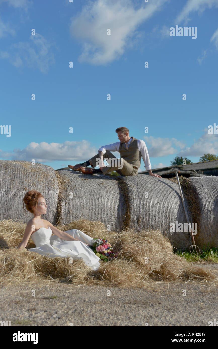 In a suit on a farm for a wedding hi-res stock photography and images ...