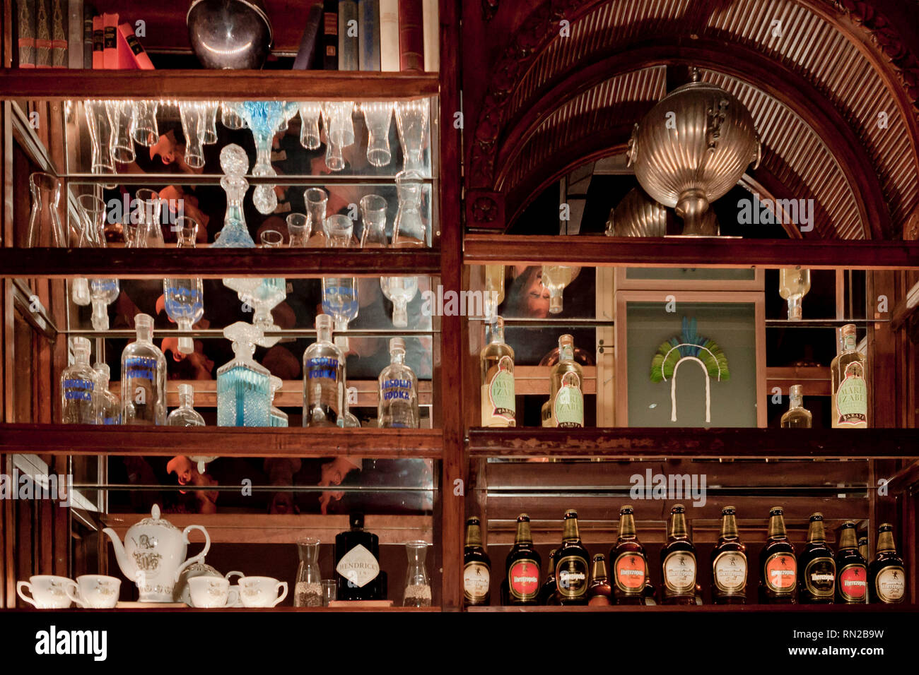 Night life atmosphere in a bar/restaurant Stock Photo - Alamy