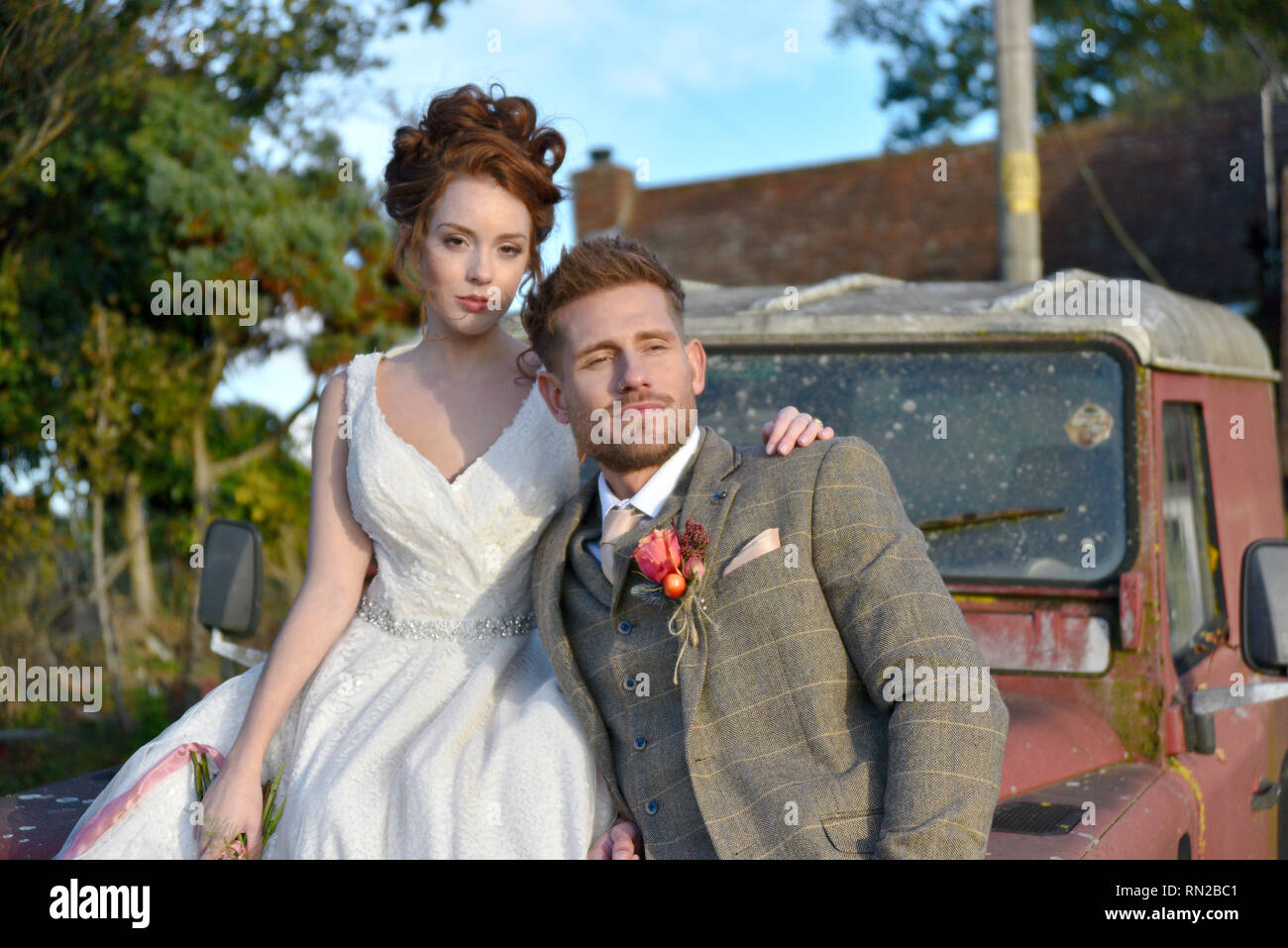 In a suit on a farm for a wedding hi-res stock photography and images ...