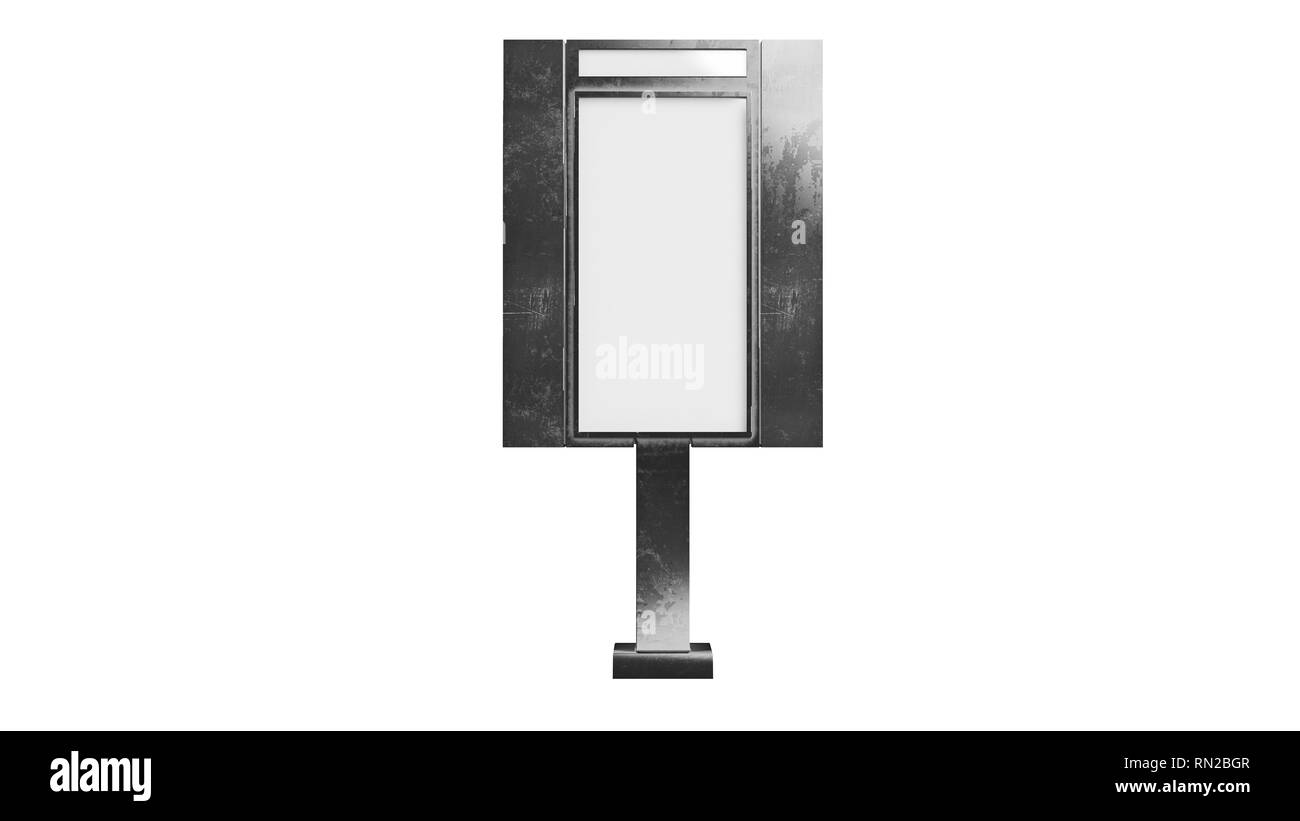 Billboard banner board panel. Mockup advertisement design, front view ...