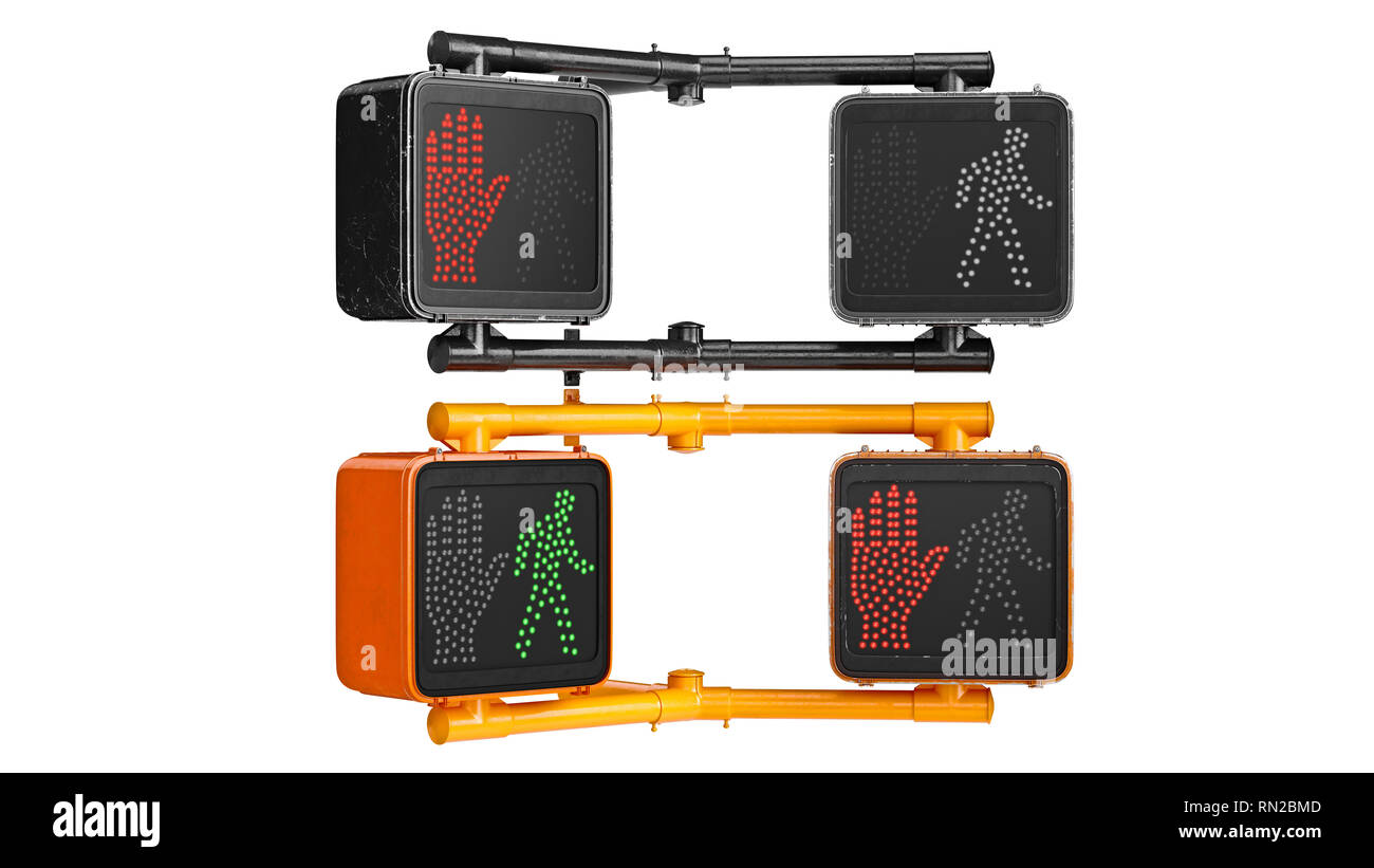 Nyc cross signal Cut Out Stock Images & Pictures - Alamy