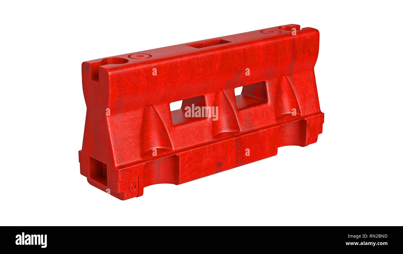 Barrier street border stop road signs. 3D rendering Stock Photo - Alamy