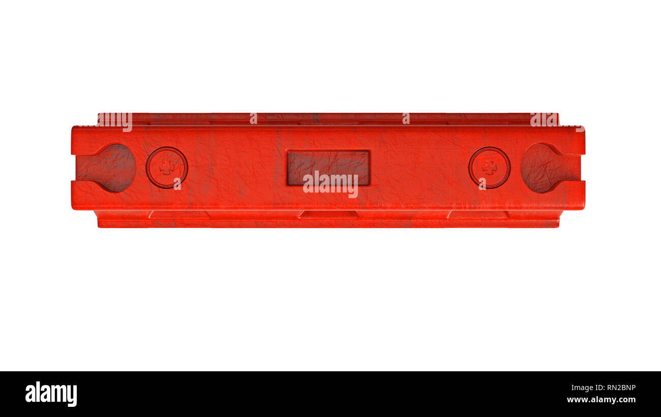 Barrier street border stop road signs, top view. 3D rendering Stock ...