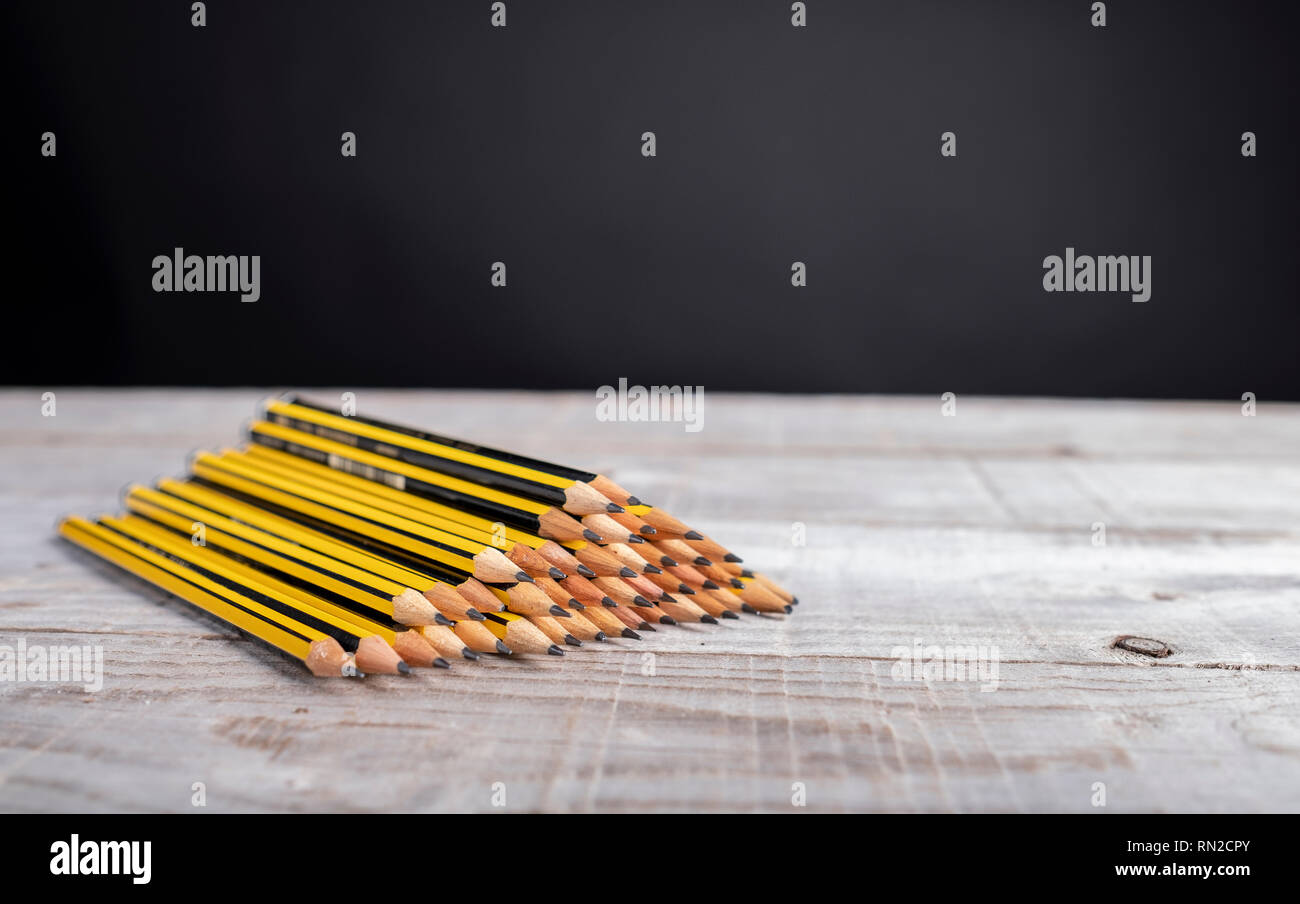 Many pencils hi-res stock photography and images - Alamy