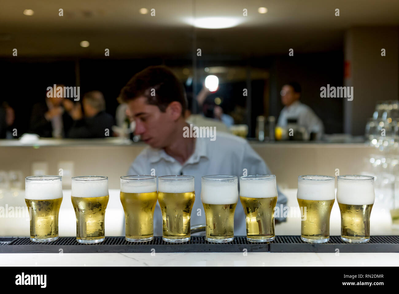 Night life atmosphere in a bar/restaurant Stock Photo - Alamy