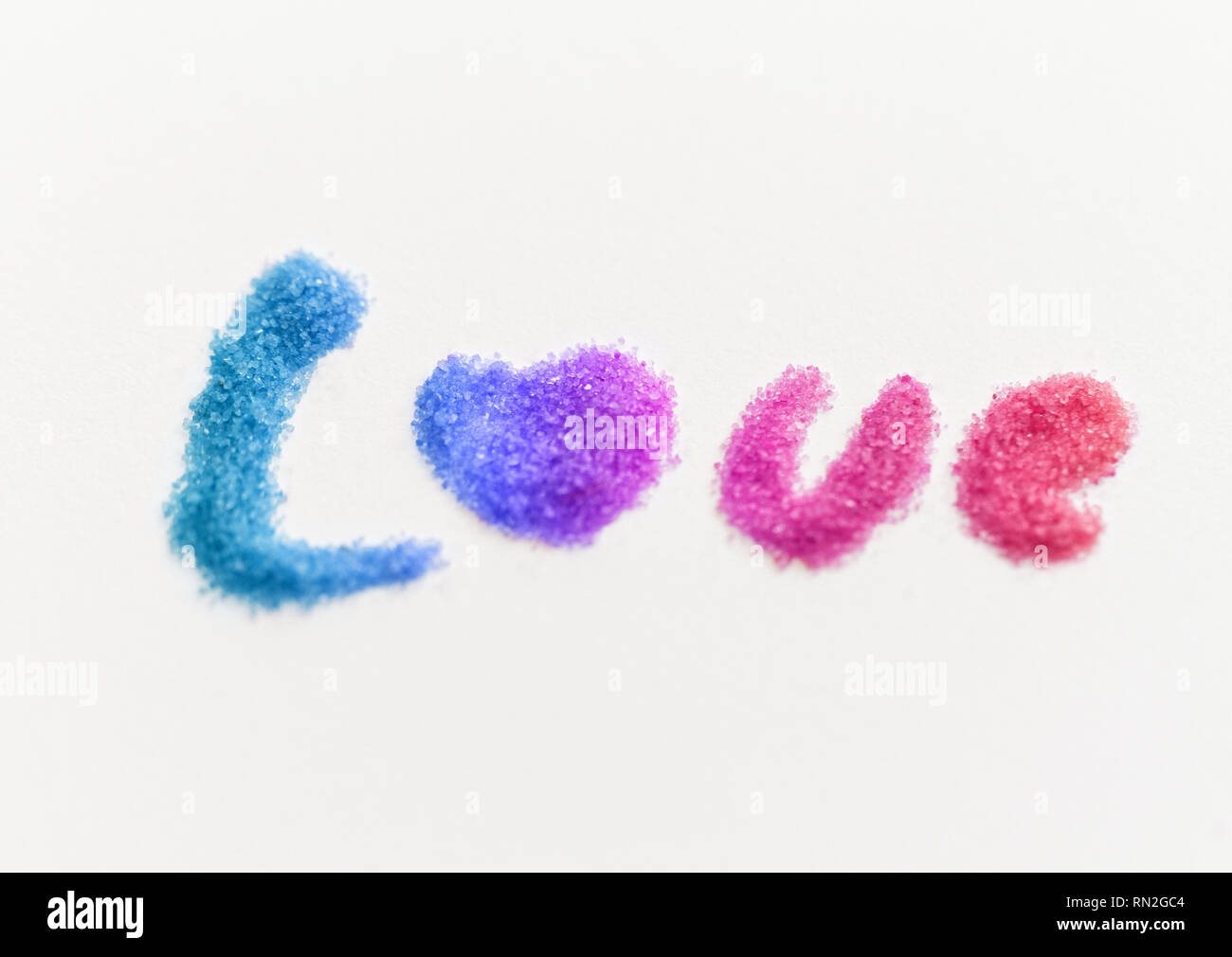 Glitter words - Isolated on white background Stock Photo - Alamy