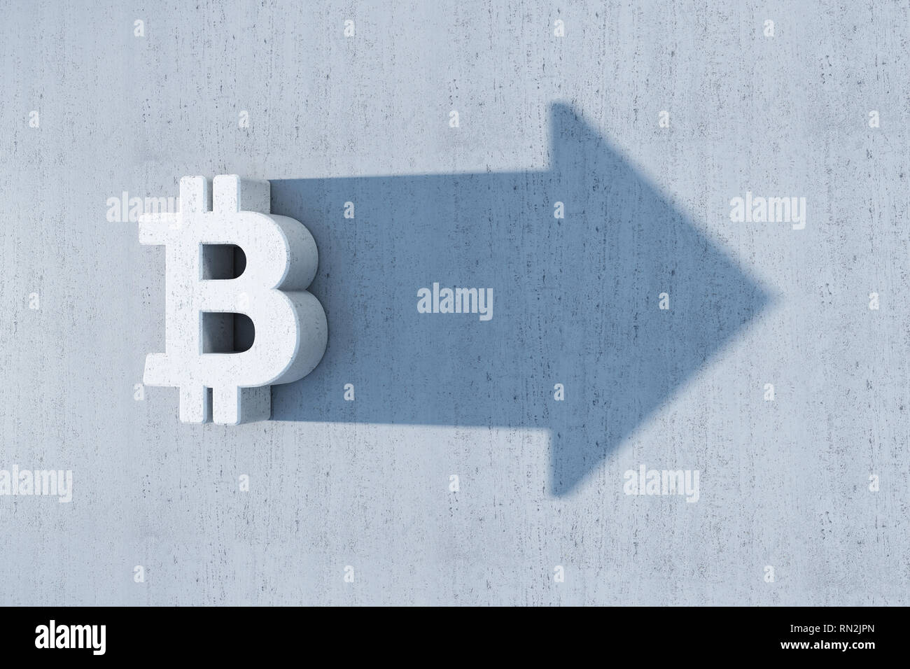 the growing bitcoin symbol Stock Photo - Alamy