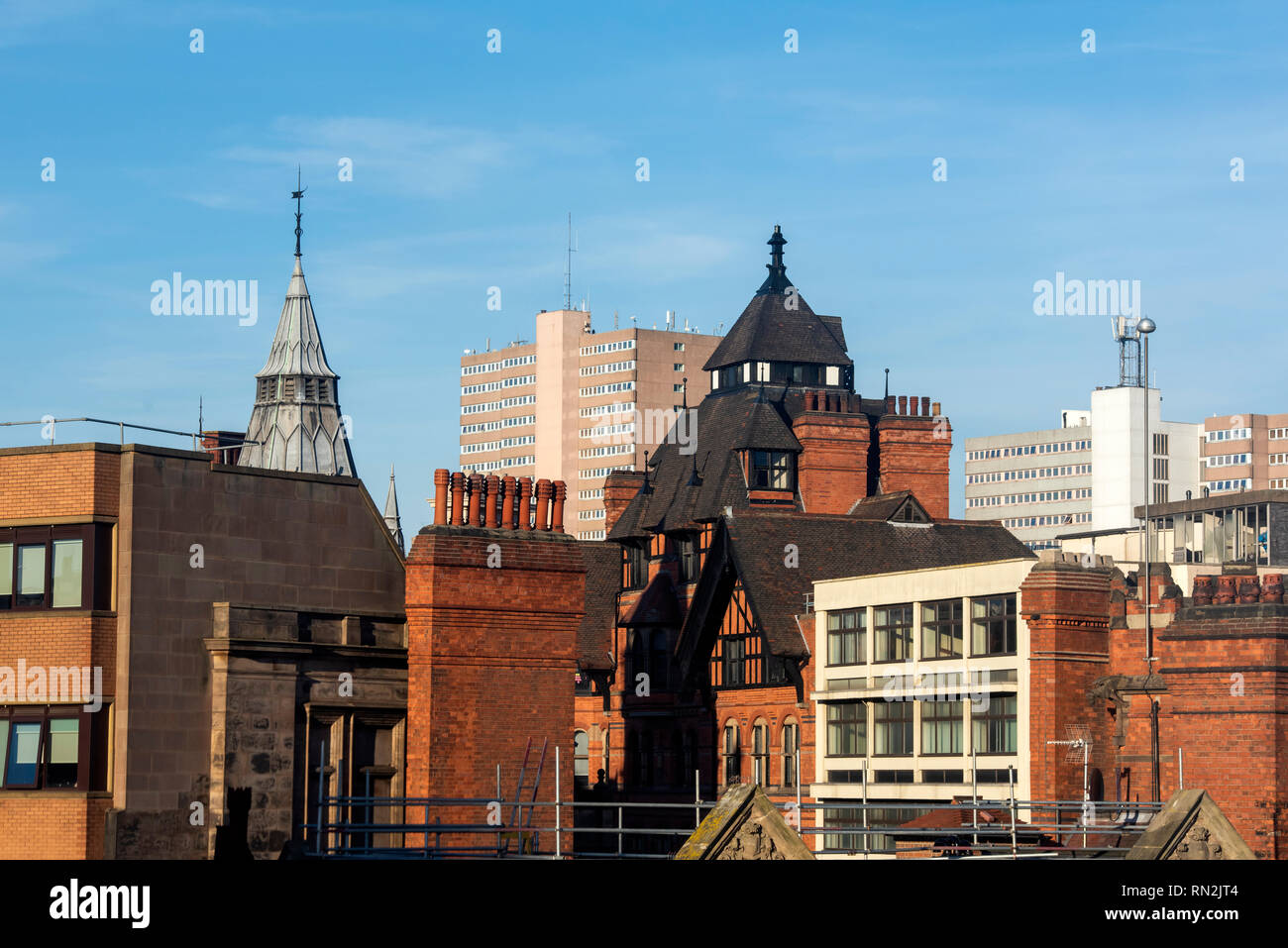 Aerial view of Nottingham City, Nottinghamshire England UK Stock Photo ...