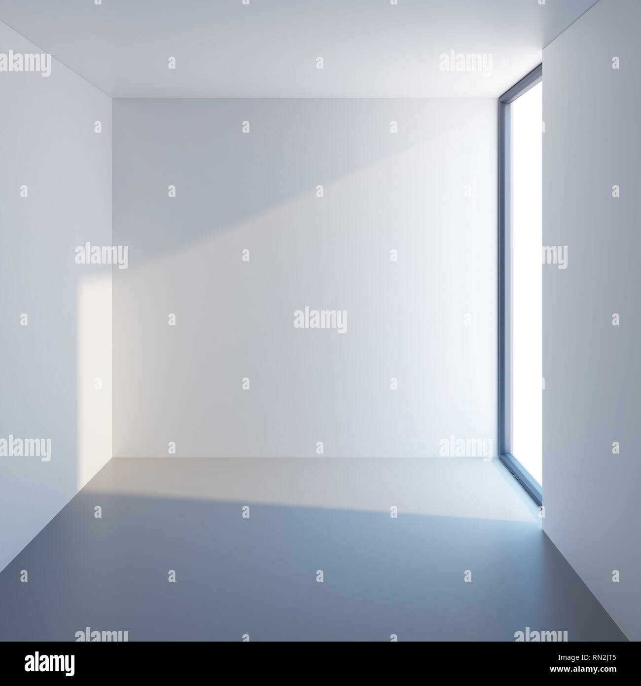 empty interior space, 3d rendering Stock Photo - Alamy