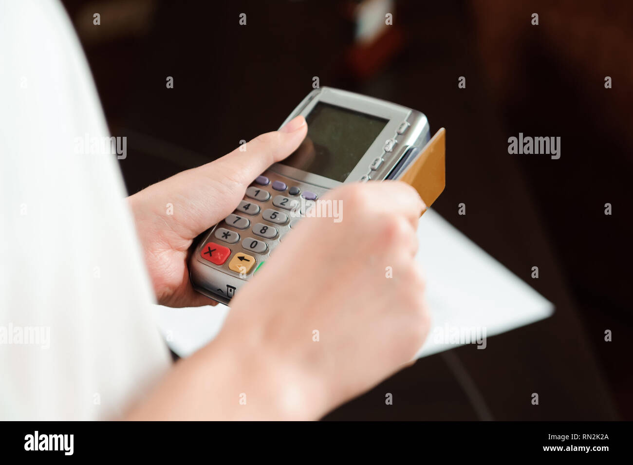 Pdq card credit debit machine money payment hi-res stock photography ...