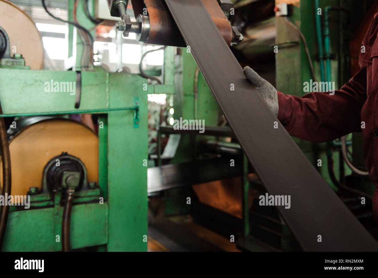 A Powerful Press for the Creation of Rubber Products from Rubber Stock ...