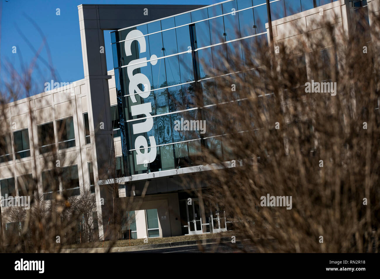A logo sign outside of the headquarters of the Ciena Corporation in ...