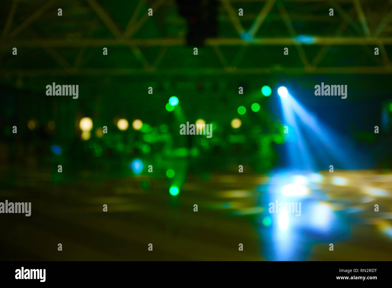 blurred lights on stage, abstract image of concert lighting Stock Photo ...