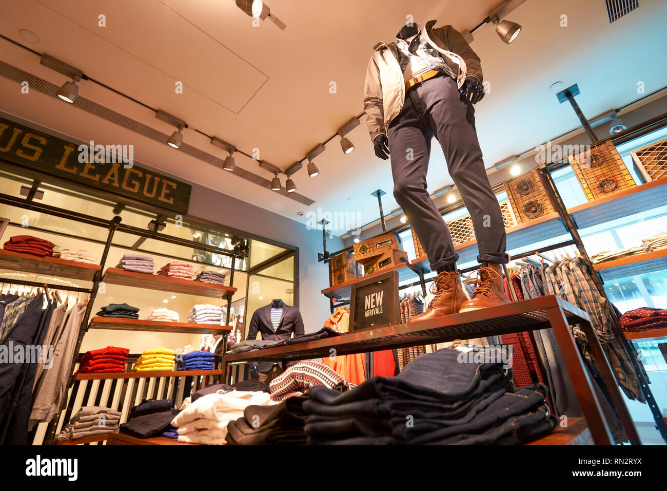 HONG KONG - CIRCA JANUARY, 2016: interior of a store in Hong Kong ...