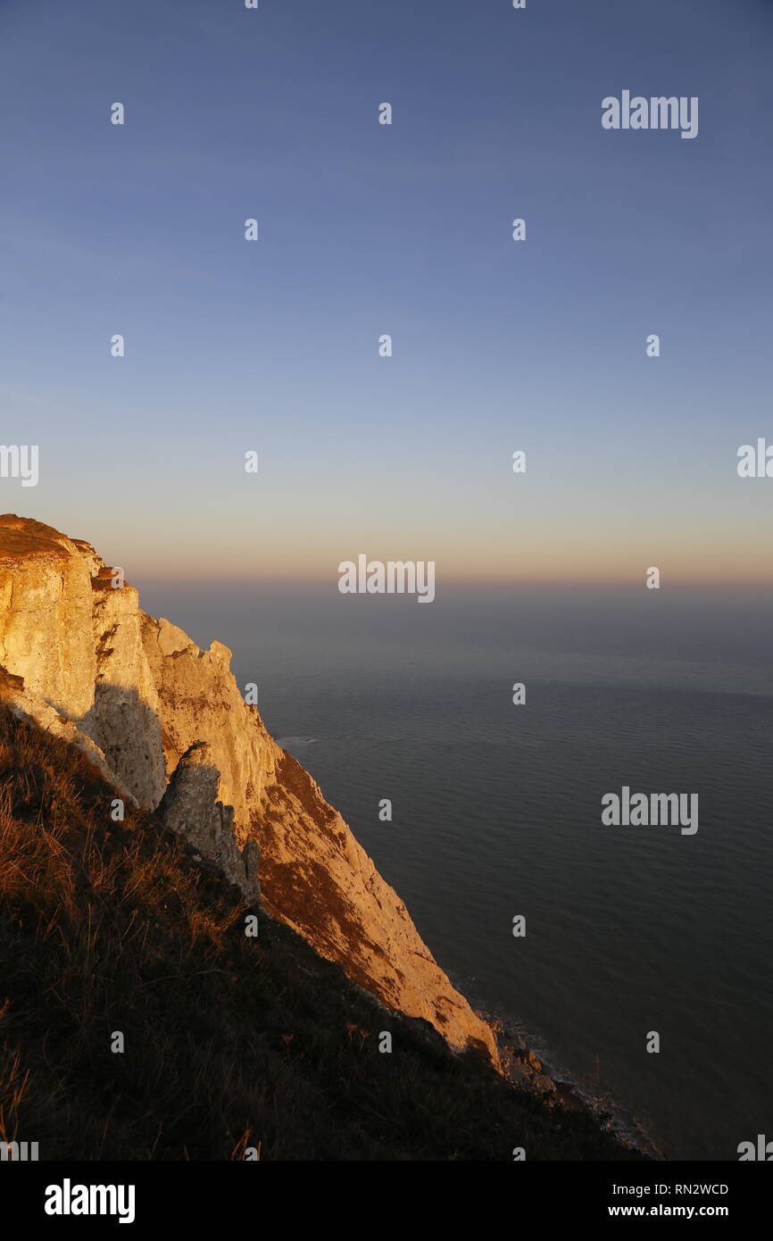 Green field beachy head sunset hi-res stock photography and images - Alamy