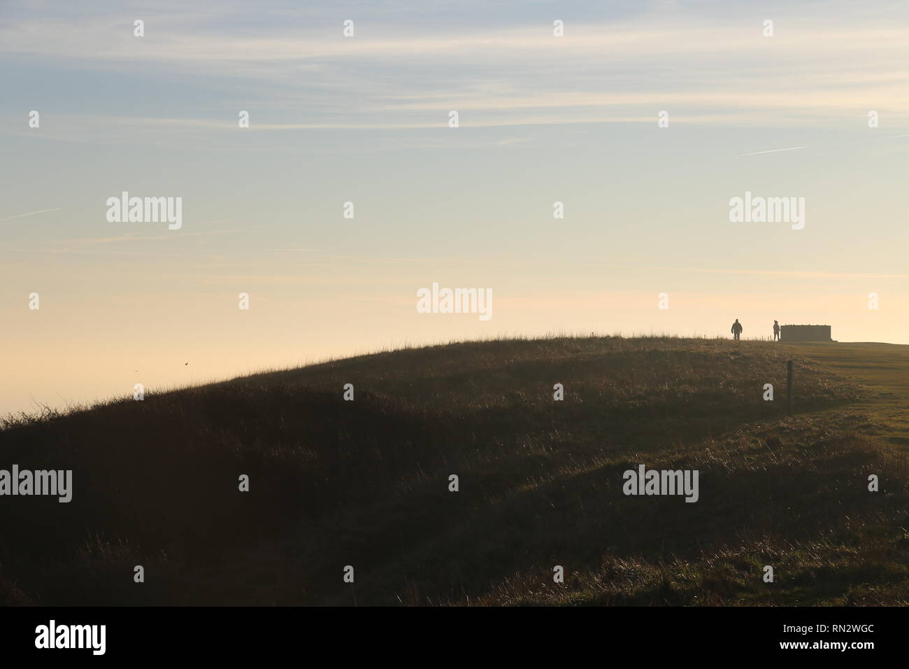 Coastal path along beachy head cliffs Stock Photo - Alamy