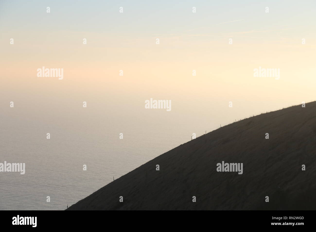 Coastal path along beachy head cliffs Stock Photo - Alamy
