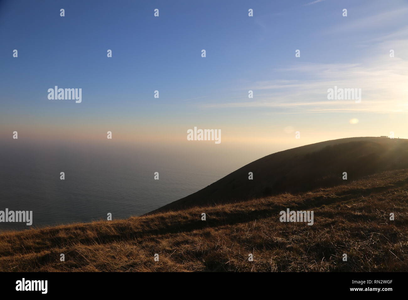 Coastal path along beachy head cliffs Stock Photo - Alamy