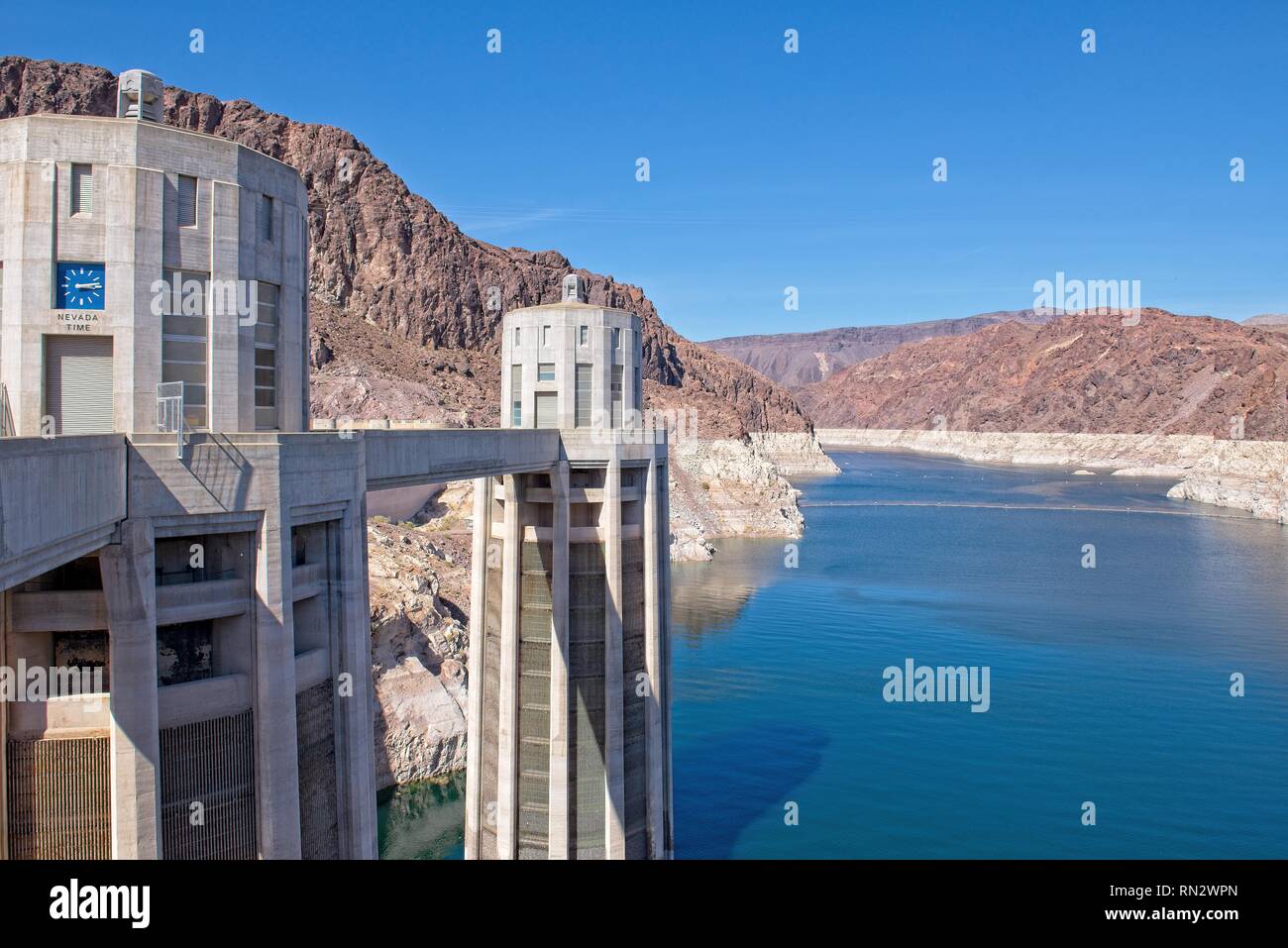 Hoover dam bridge construction hi-res stock photography and images - Alamy