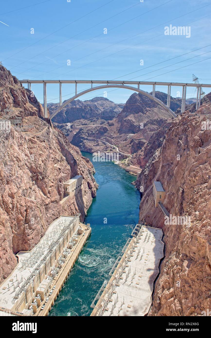 Hoover dam aerial view hi-res stock photography and images - Alamy