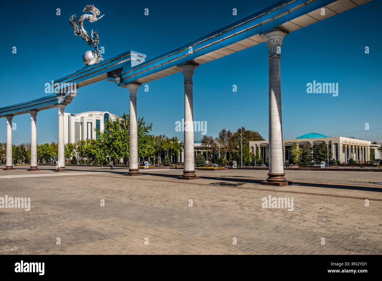 Uzbekistan Tashkent Parliament and administrative buildings at ...
