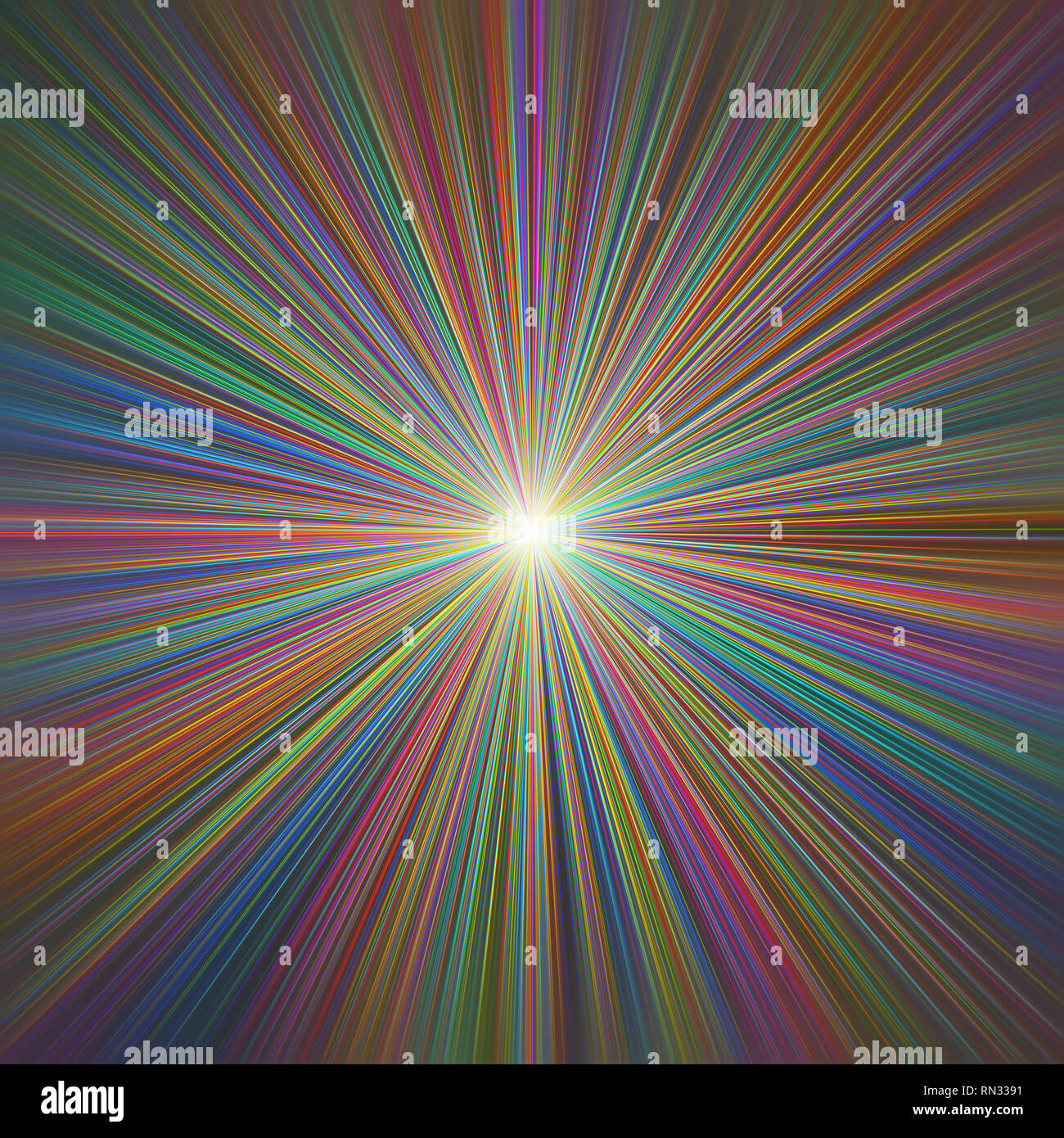 3D rendering illustration, colorful abstract background image Stock ...