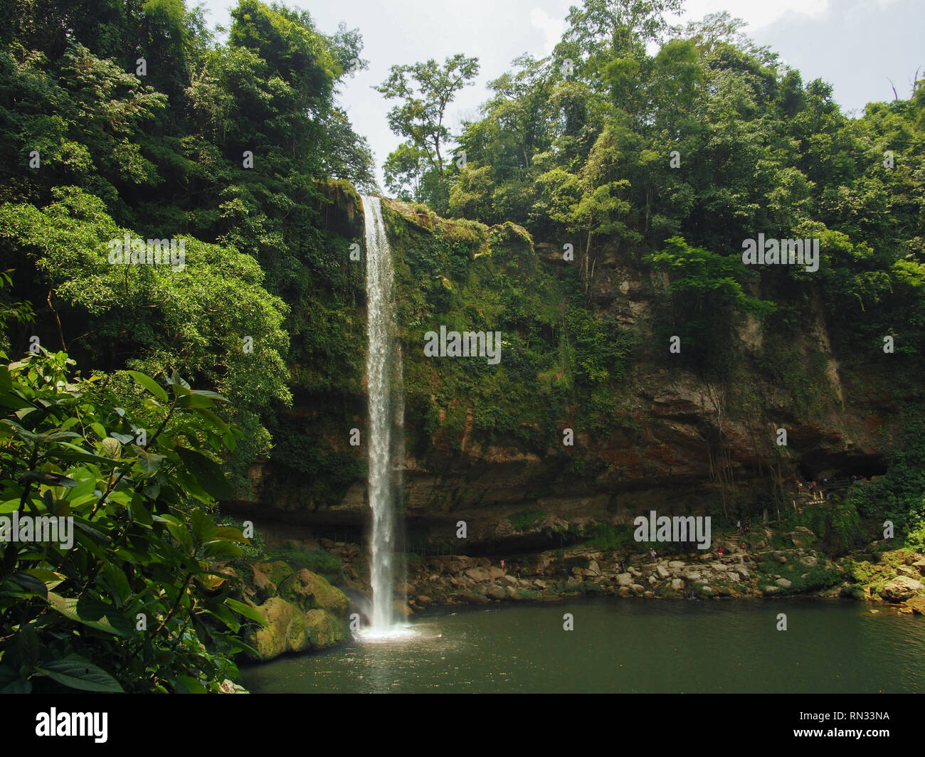 Misol-Ha waterfall, Chiapas, Mexico Stock Photo - Alamy
