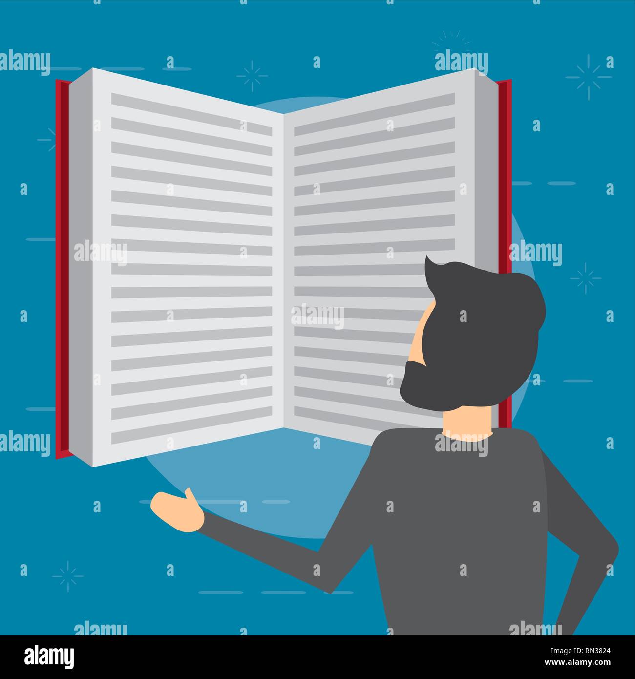 business man reading book Stock Vector Image & Art - Alamy