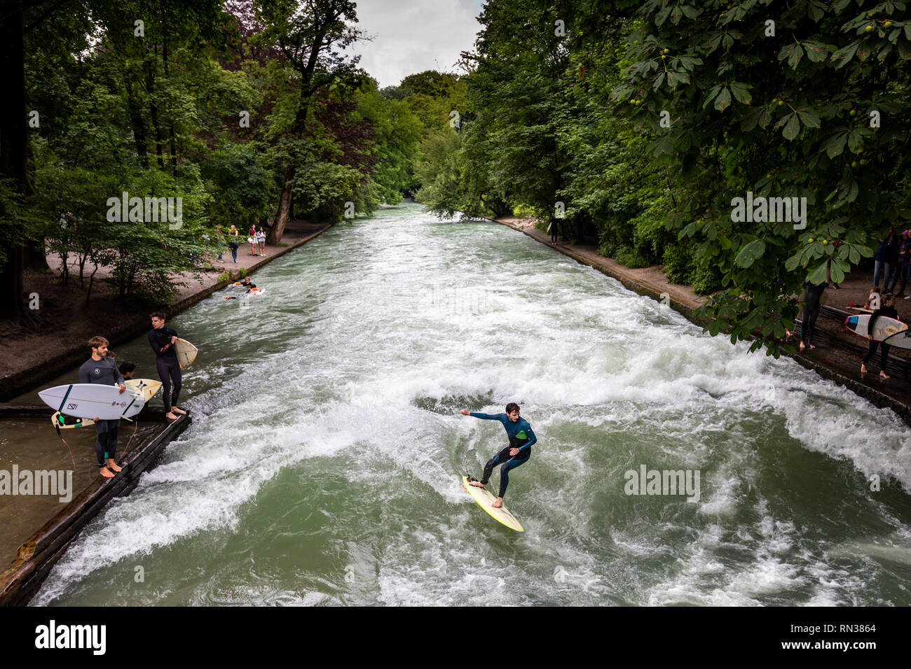 Eisbach aerial hi-res stock photography and images - Alamy
