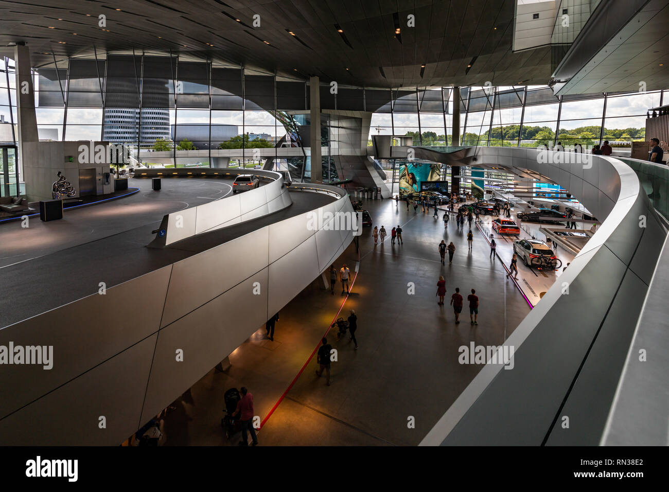 BMW Welt building & BMW headquarters, Munich. BMW Welt is a big ...