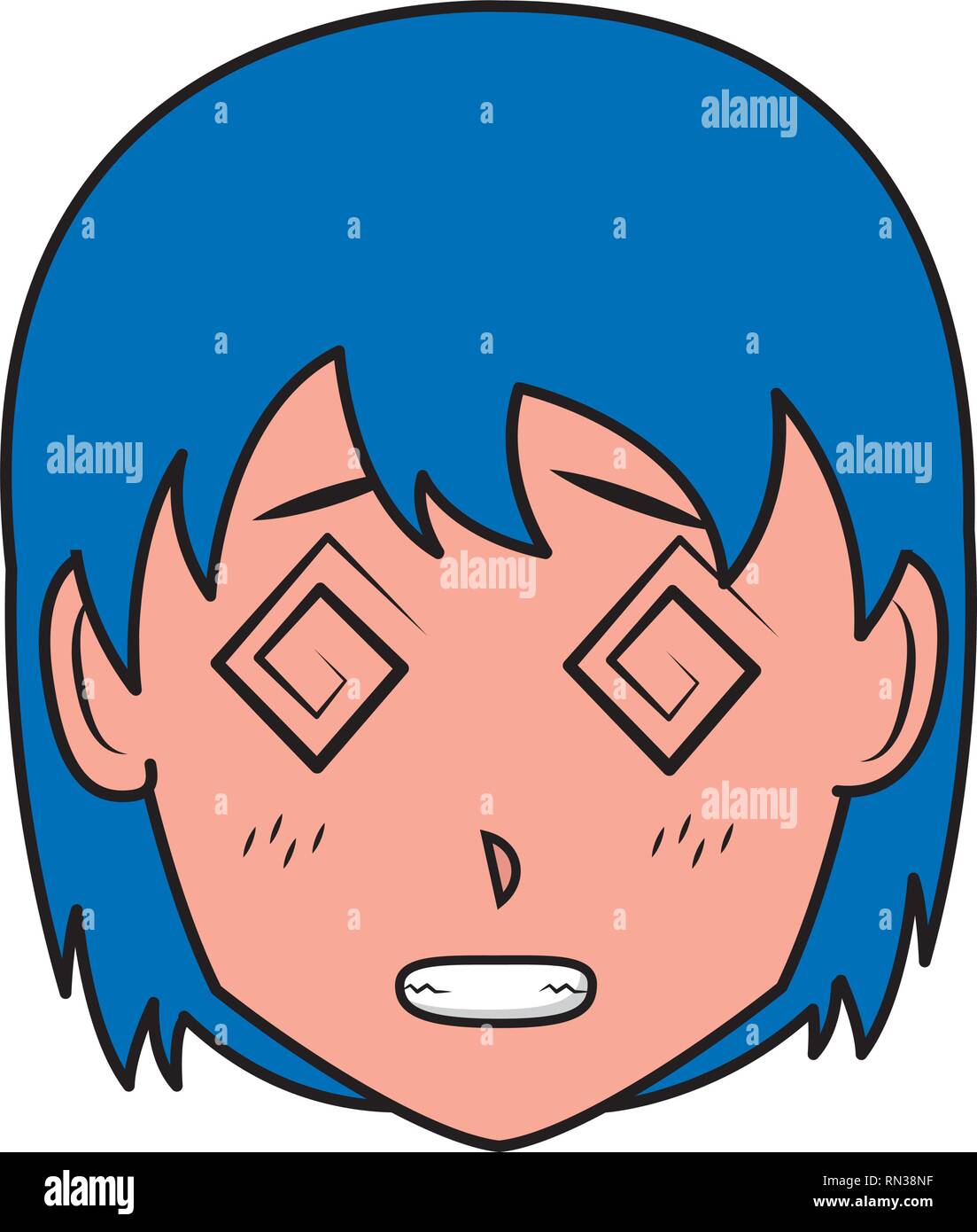 face girl anime manga comic Stock Vector Image & Art - Alamy