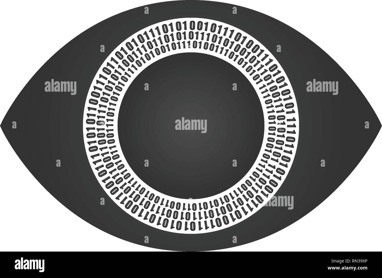 Futuristic eye logo Black and White Stock Photos & Images - Alamy