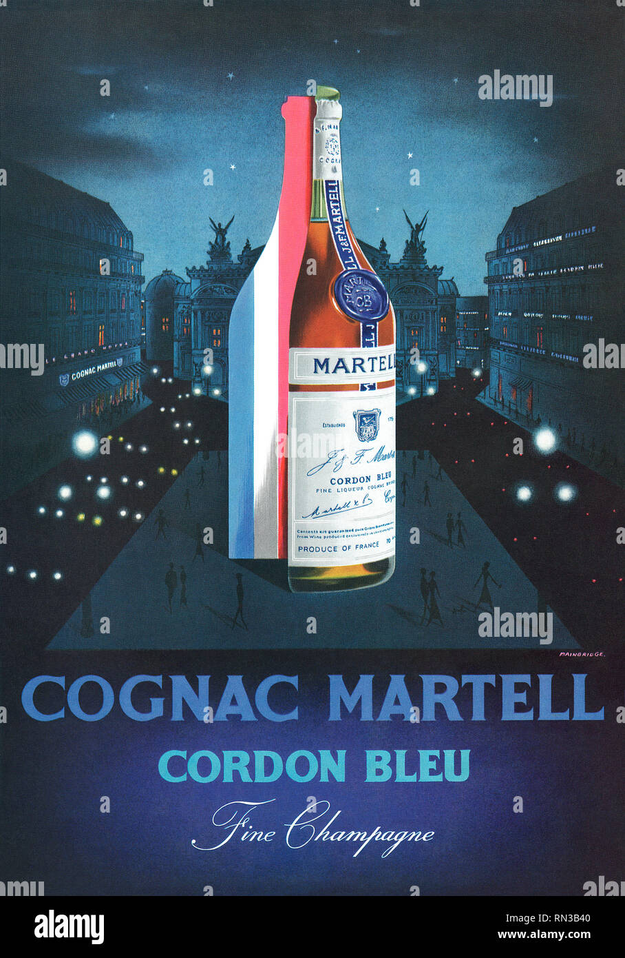 Brandy advert vintage hi-res stock photography and images - Alamy