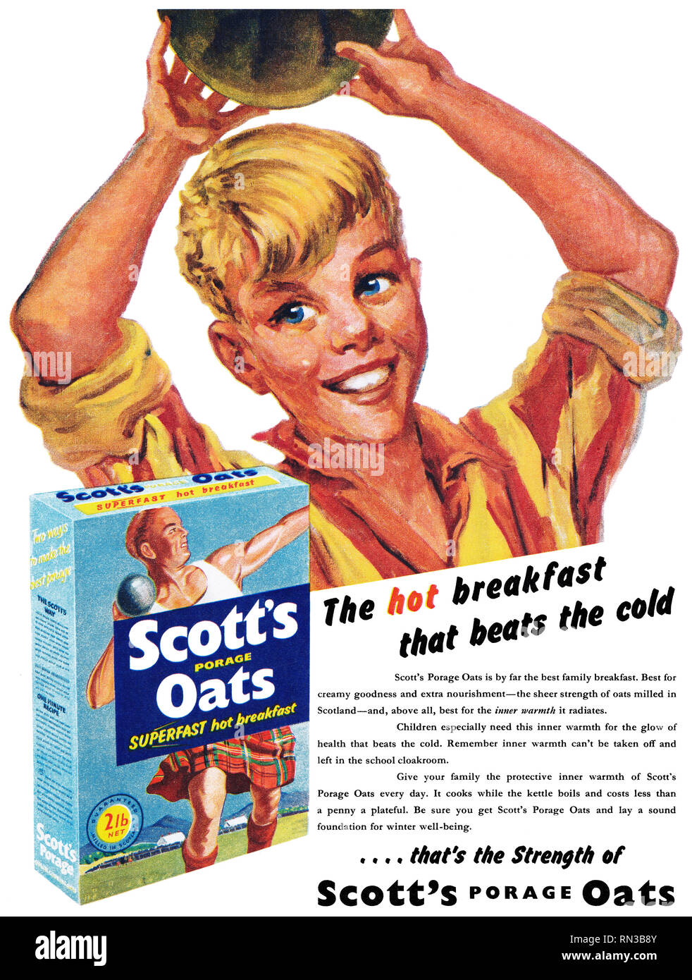 Vintage advertisement boy hi-res stock photography and images - Alamy