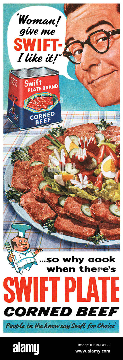 Corned beef 1950s hi-res stock photography and images - Alamy