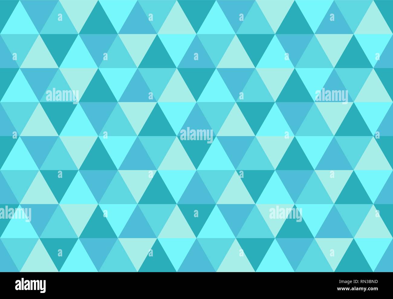 Triangular seamless pattern. Low poly geometric background. Bright blue colors. Print design for ...
