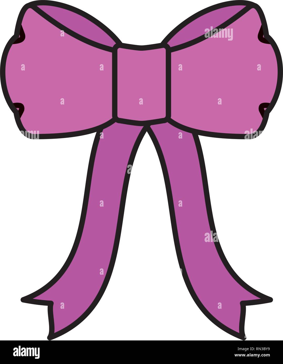 cute bow ribbon Stock Vector Image & Art - Alamy