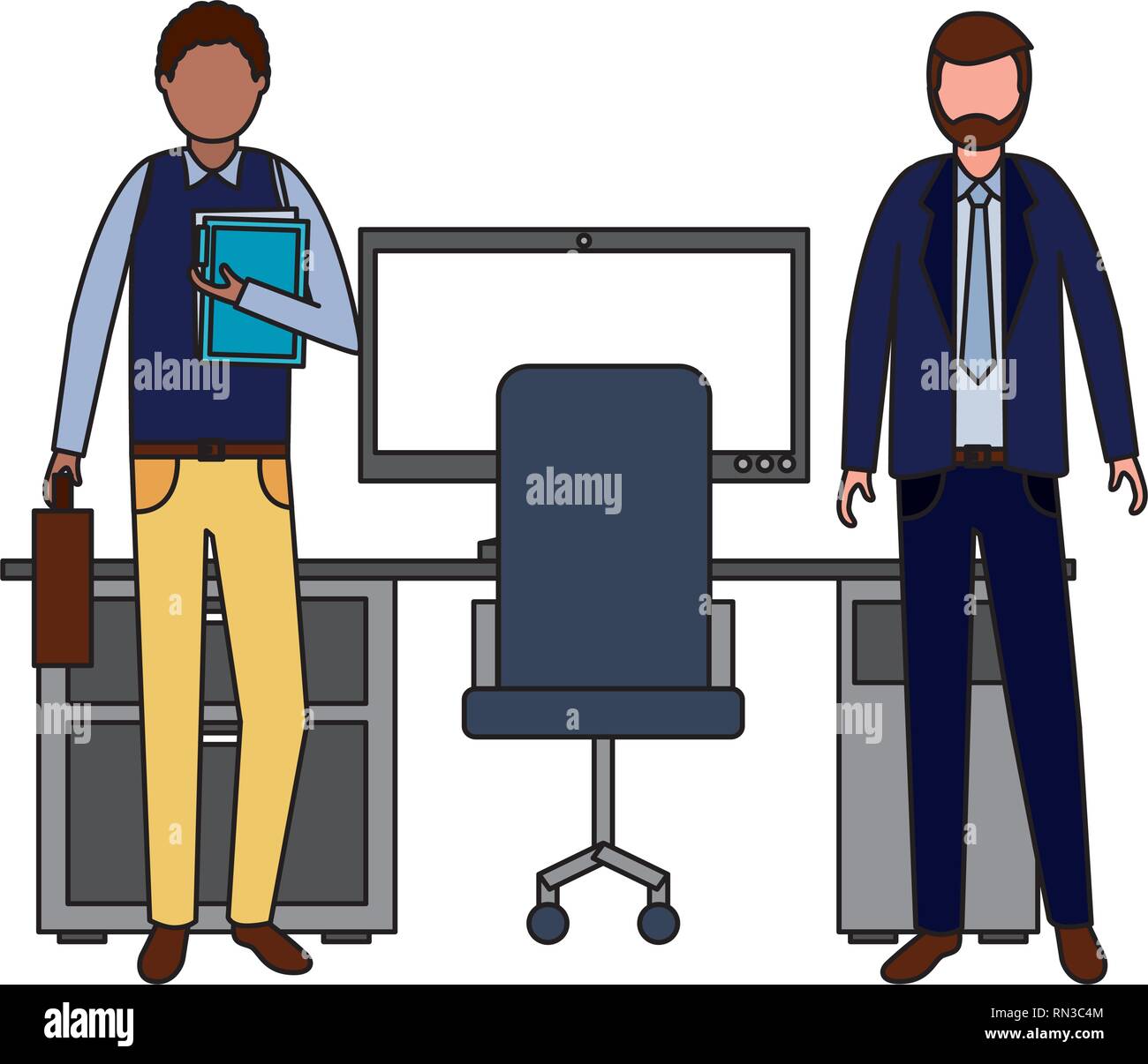 Smart young men in Stock Vector Images - Alamy