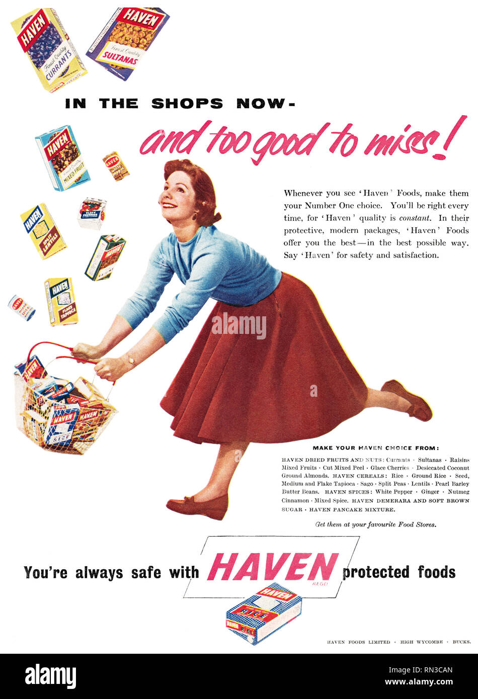 1950s food british hi-res stock photography and images - Alamy