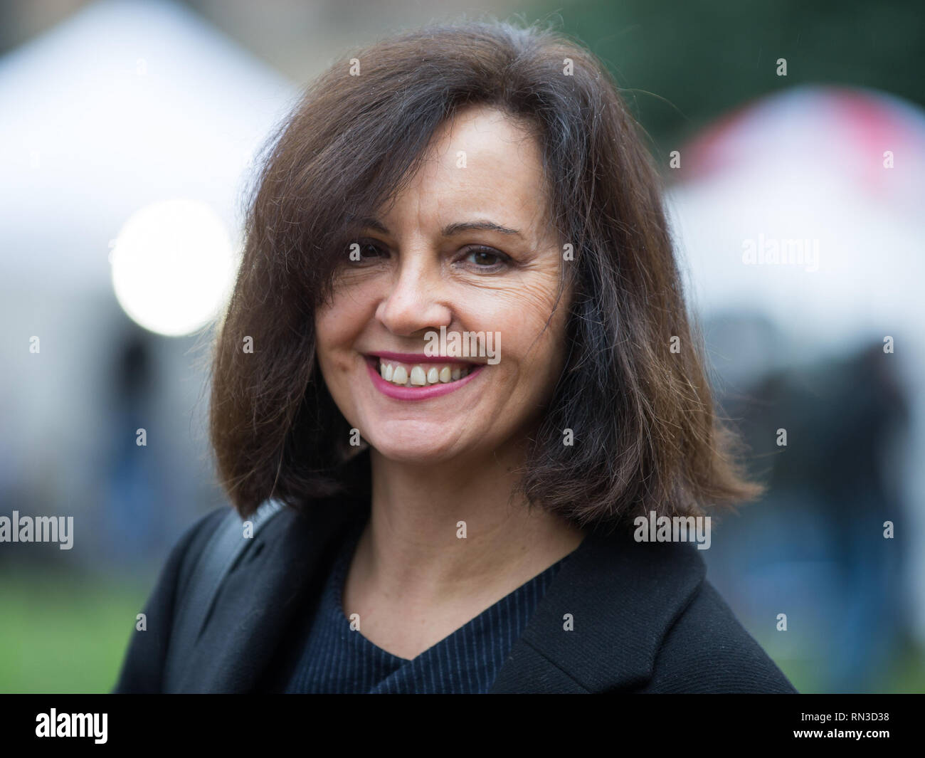 Labour MP for Don Valley, Caroline Flint, on College Green for media ...