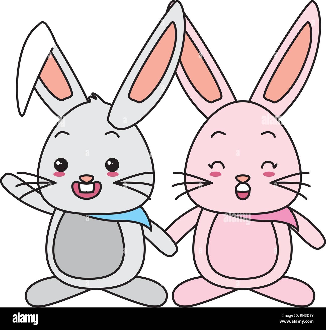 Rabbit hands Stock Vector Images - Alamy