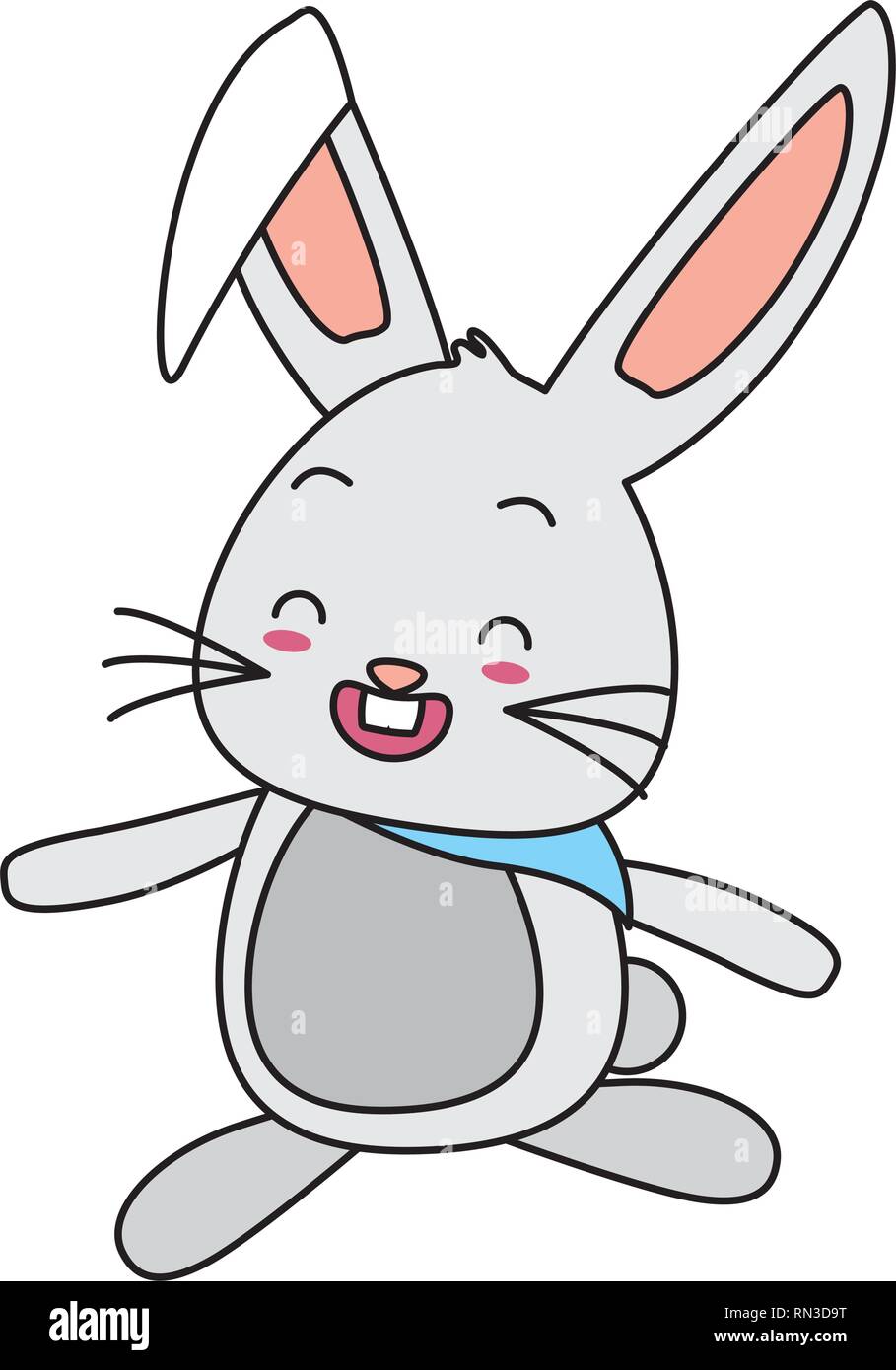 cute rabbit cartoon Stock Vector Image & Art - Alamy