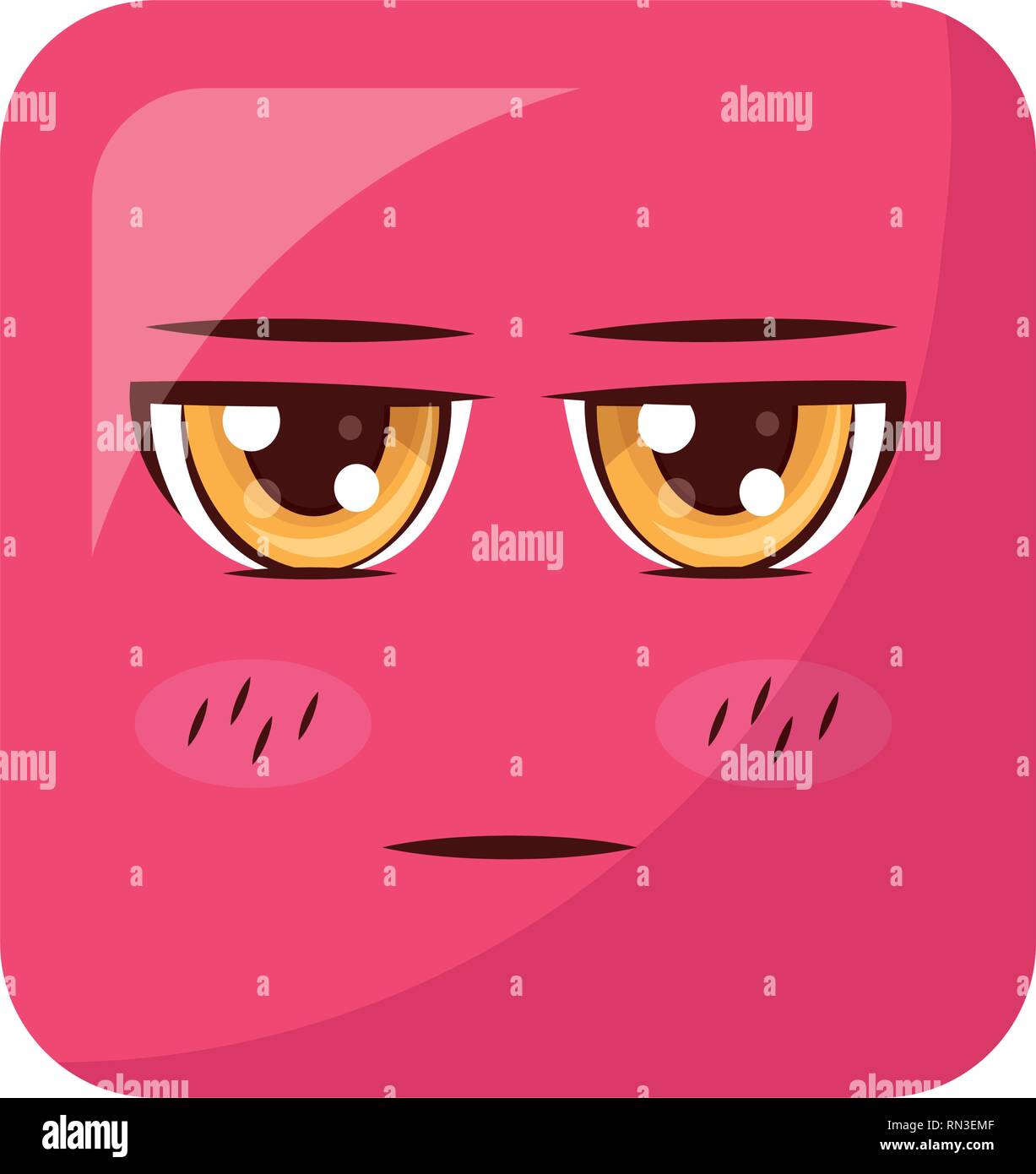 square emoticon face expression Stock Vector Image & Art - Alamy