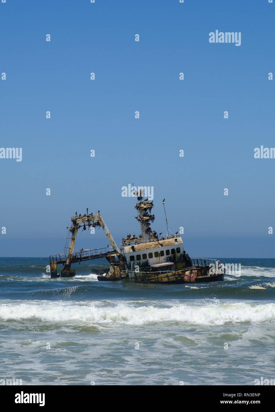 Shipwreck of the Zeila, near Henties Bay, Namibia Stock Photo - Alamy