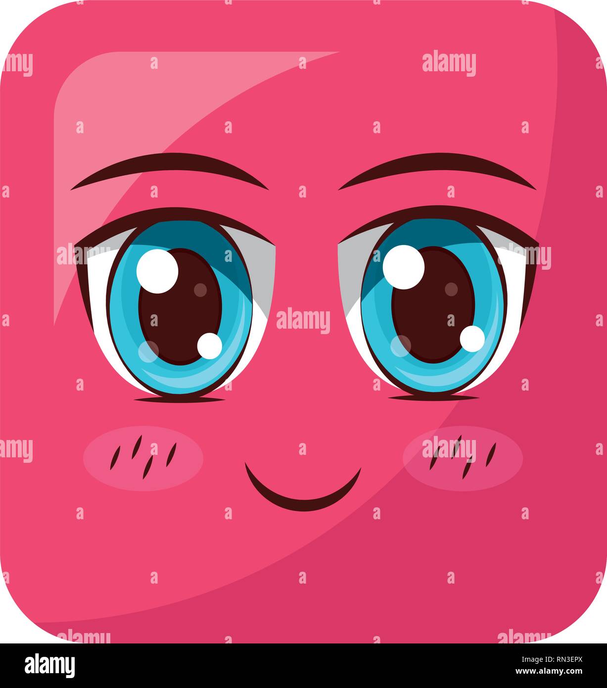 square emoticon face expression Stock Vector Image & Art - Alamy