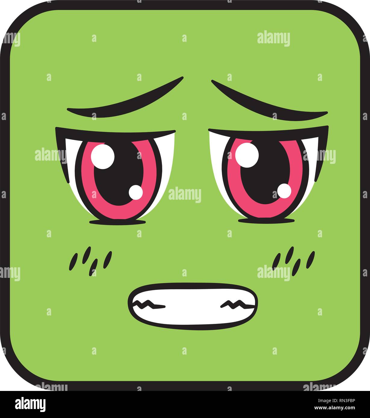 square emoticon face expression Stock Vector Image & Art - Alamy