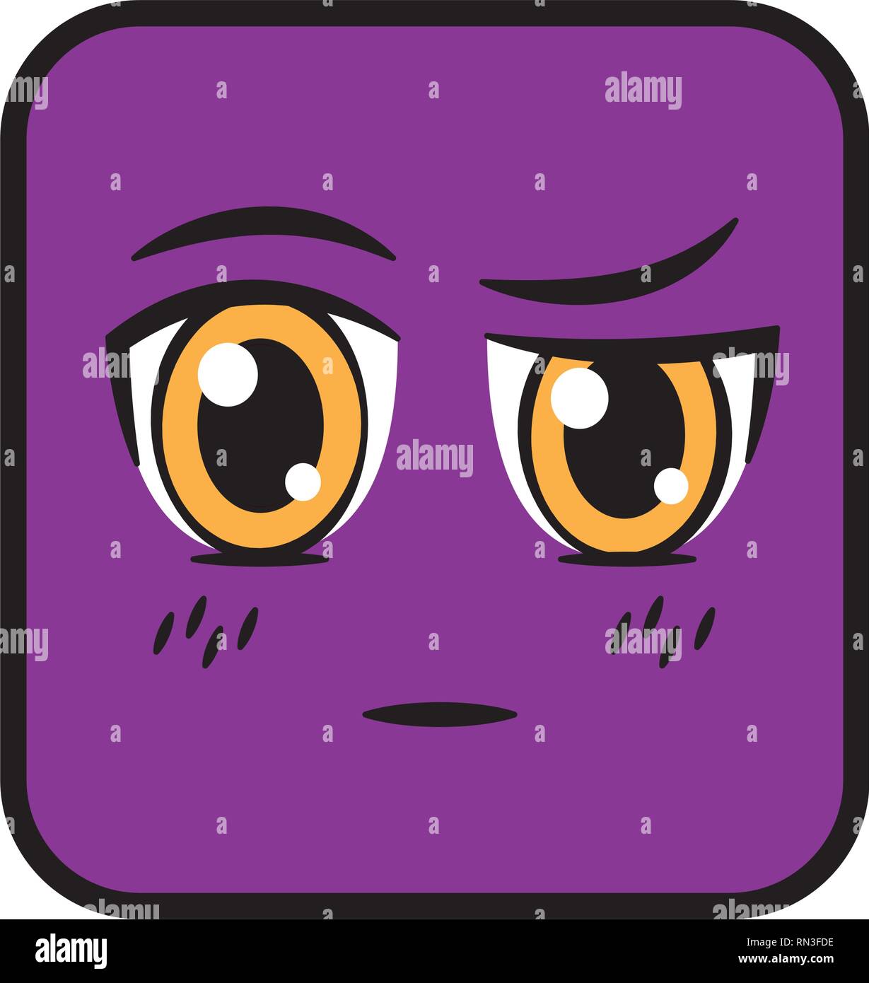 square emoticon face expression Stock Vector Image & Art - Alamy