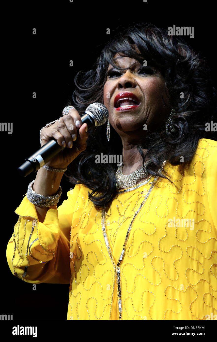 Singer Shirley Alston Reeves is shown performing on stage during a ...