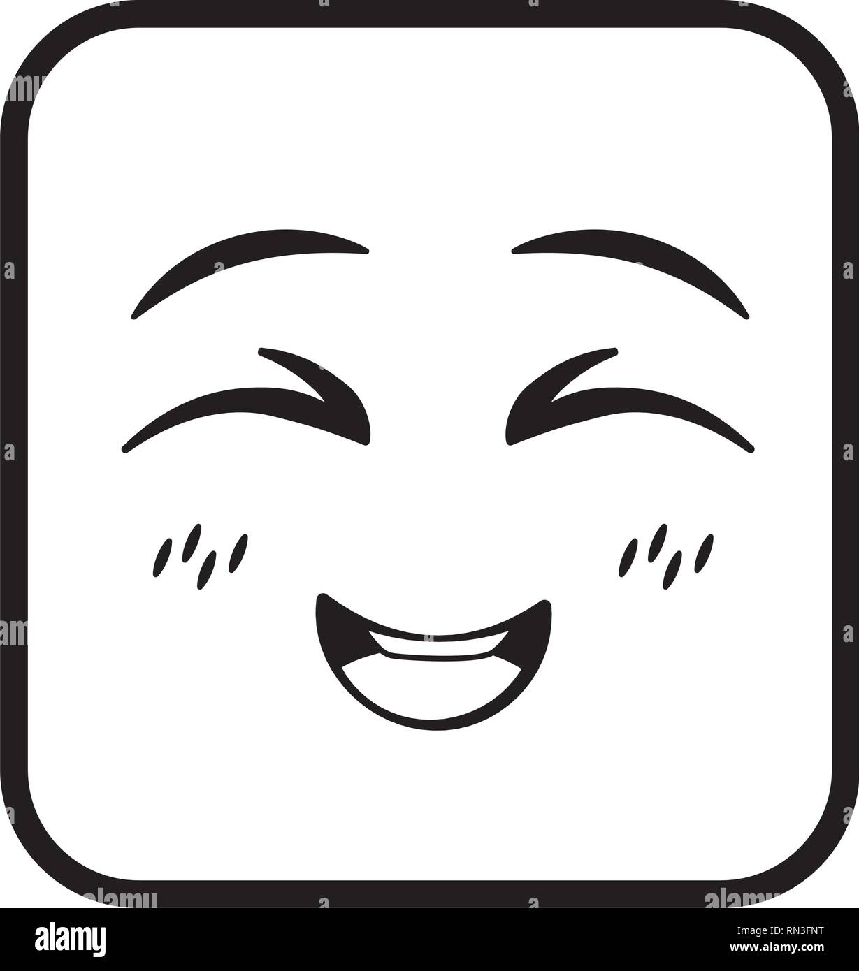 square emoticon face expression Stock Vector Image & Art - Alamy